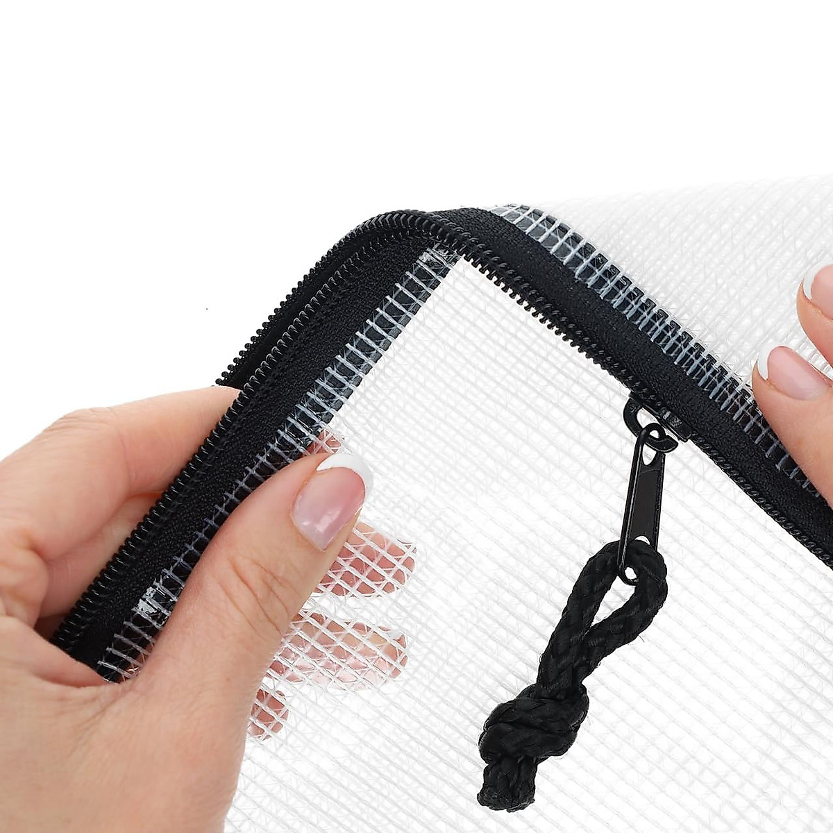 Pro Art Vinyl, 10-inch x 13-inch Mesh Bag with Zipper, Transluscent