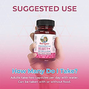 Probiotic | Collagen | 1 Month Supply | Collagen Pills | Collagen & Probiotic Capsule for Hair, Skin, and Nails| Collagen Probiotic with Biotin for Adults | Vegan | Non-GMO | Gluten Free | 60 count