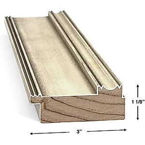 Deco TV Frames - Antique White Smart Frame Compatible ONLY with Samsung The Frame TV (65", Fits 2021-2023 Frame TV)