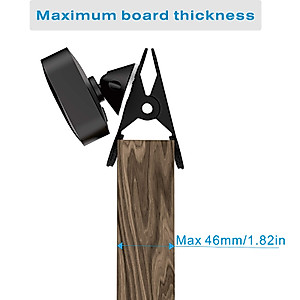 VMEI Metal Clip Stand for All-New Blink Outdoor/Indoor Camera/Blink XT2 Camera,Blink Metal Holder Weather Proof,Not Need to Drill, No Holes, No Damage to Your Furniture and Wall-Black(2 Pack)