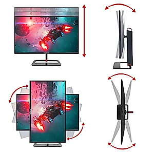 Sceptre 32 inch QHD IPS Monitor HDR400 2560x1440 DisplayPort up to 144Hz 1ms 120% sRGB Height Adjustable, Build-in Speakers Gunmetal Black (E325B-QPN168)