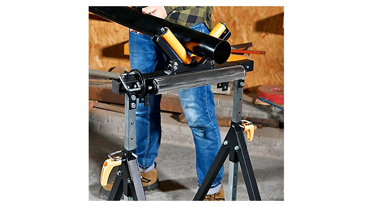 WORKESS 4 in 1 Roller Stand, Stable 440 Lbs Load Capacity with Saw ...
