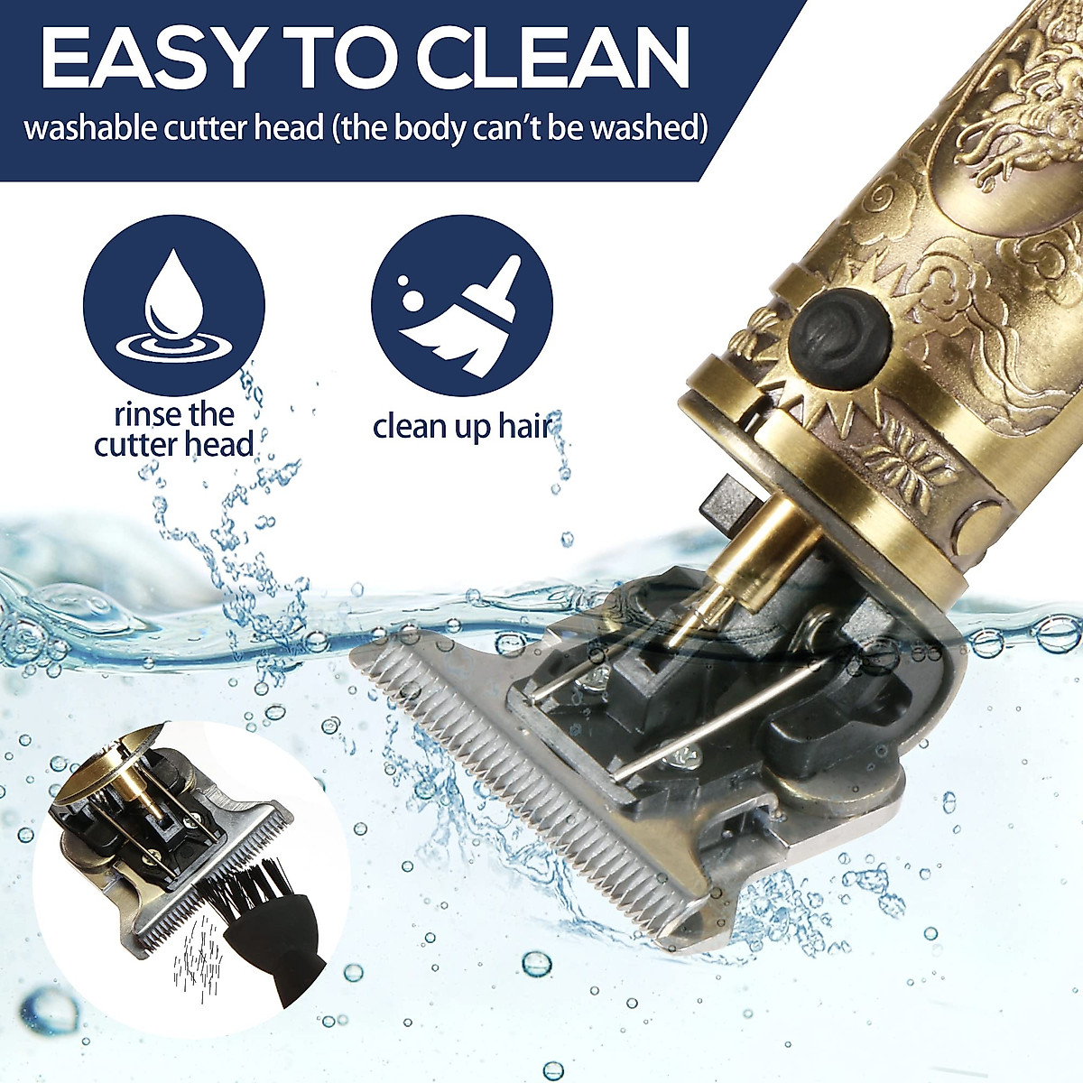 BA-BOLING Hair Clippers for Men Professional, Pro t Outliner Edgers Trimmer for Mens Hair Cutting, Zero Gapped Beard Trimmer Hair Clipper Cordless Electric Led Display for Barbers