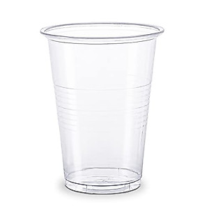 [240 Count - 16 oz.] Clear Disposable Plastic Cups - Cold Party Drinking Cups