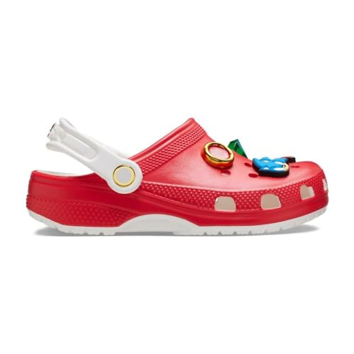 Crocs Sonic The Hedgehog Classic Clogs, Kids and Toddler Shoes, Red, 5 US Unisex Big
