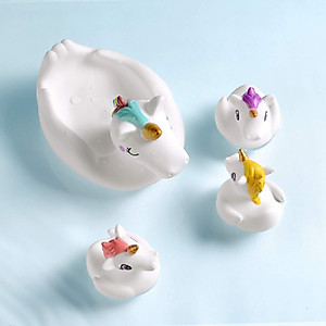 Bath Toys, Water Spray Toys Cute Rubber for Baby Kids Toddlers,for Shower Time or Pool Party, Floating Bath Squirt Toys Ideal Gifts, 4pcs Set