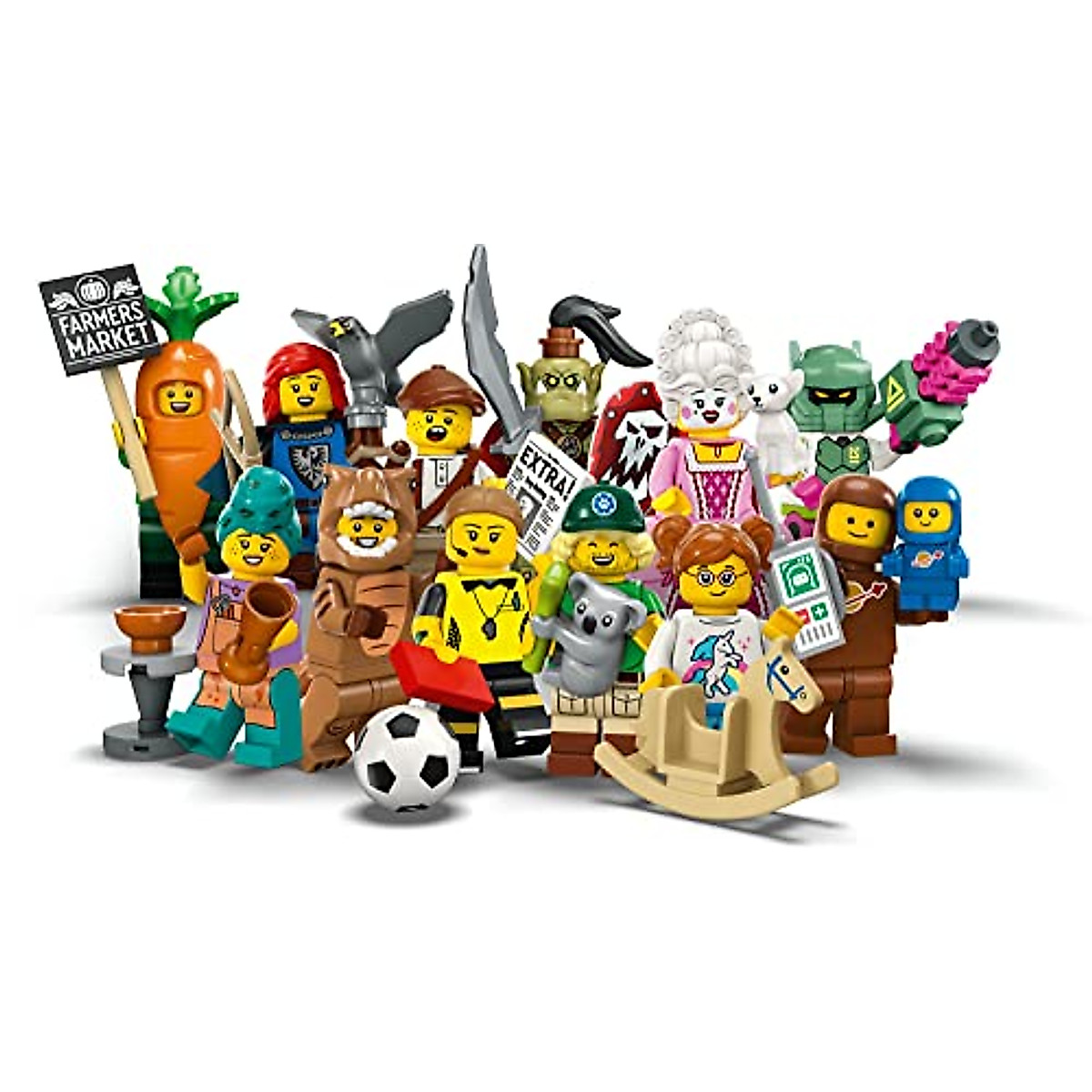 LEGO Minifigures Series 24 71037, Limited Edition Mystery Minifigure Blind Bag, 2023 Set, Collectible Characters with Toy Accessories