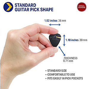 Perri's Leathers Ltd - Guitar Picks - Celluloid - Pink Floyd - Dark Side of the Moon - Official Licensed Product - Medium 0.71mm - 12 Pack - For Acoustic/Bass/Electric - Made in Canada (LP12-PF1)