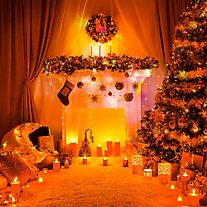 Mudder 200 Pieces 2.5V Replacement Christmas Tree Light Bulbs 50/100/150/200 Count Mini Incandescent Wire String Light Replacement Bulbs for Xmas Tree Decoration(Black Base with Orange Bulb)