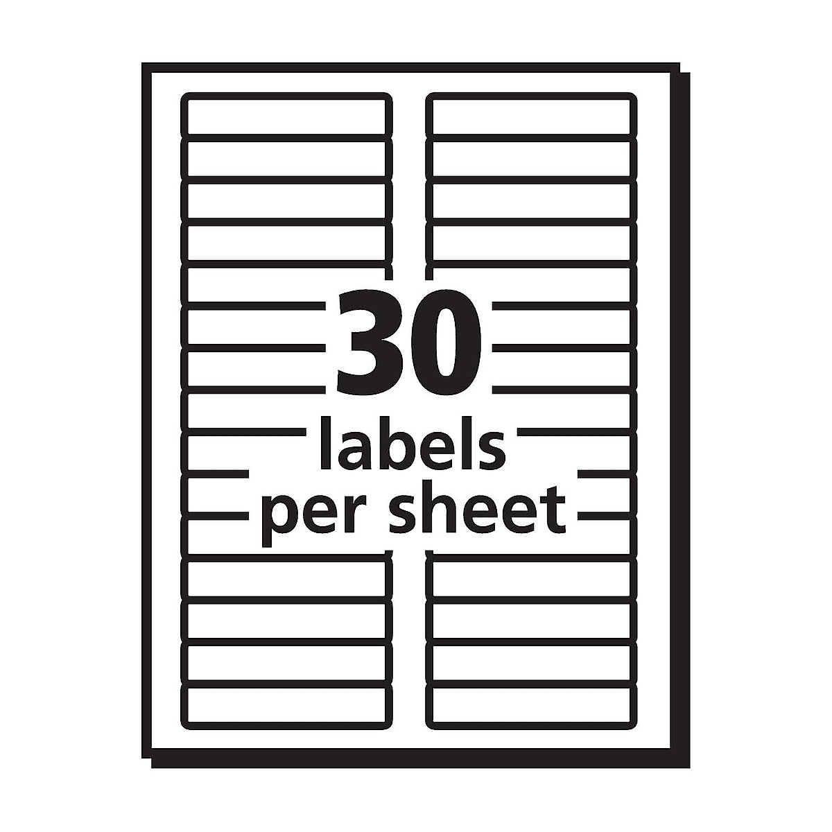 Avery 5266 Permanent Filing Labels, 1/3 Cut, 750/PK, RD/BE/GN/PE/YW
