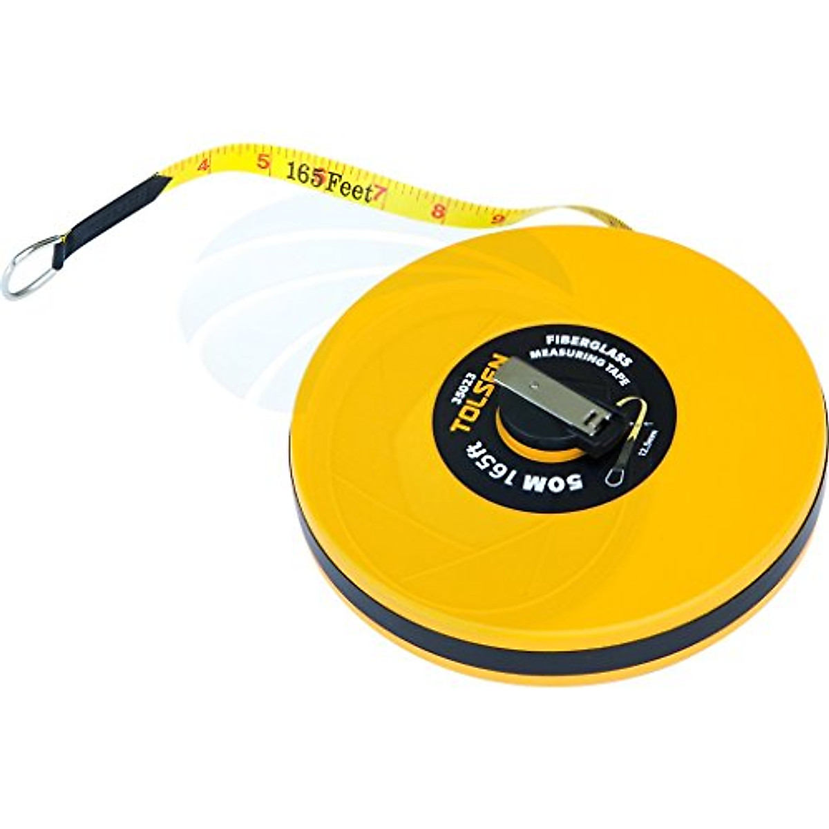 50M 165FT Constriction Imperial Metric Fiberglass Measuring Tape Reel