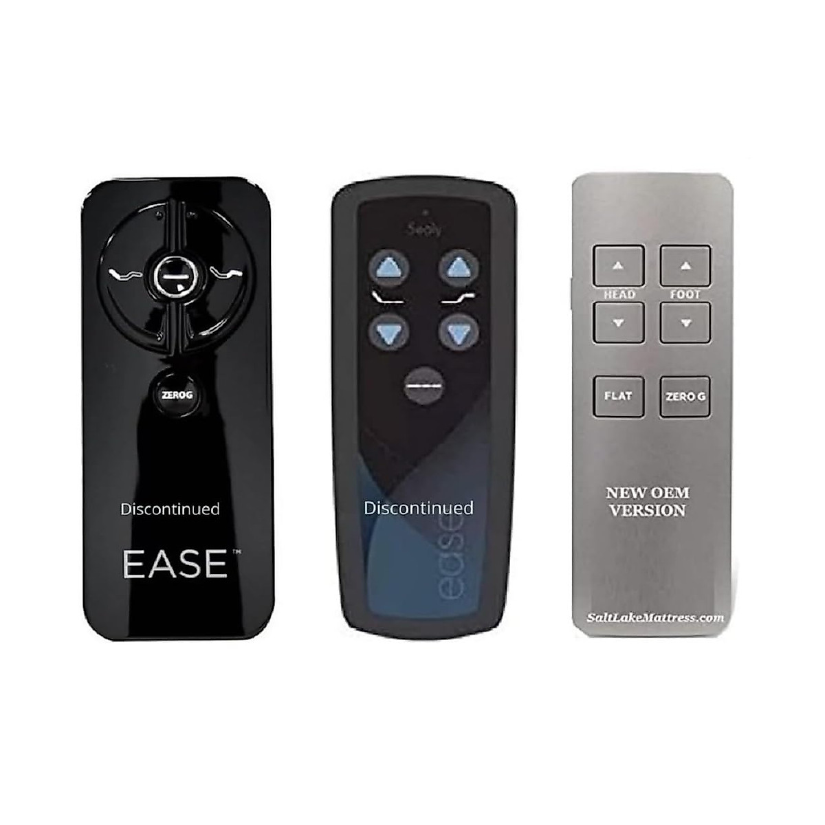 Replacement Remote Control Compatible with Sealy Ease (All Versions) Adjustable Bed (New Silver Serta Remote)