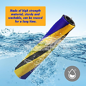 Soft Roller Brush Replacement Compatible with Dyson V8 Slim V10 Slim V12 Detect Slim V15 Detect Slim, Roll Bar Vacuum Attachments Cordless Vacuum Cleaner Head Brushroll Cleaner Part No.971634-01