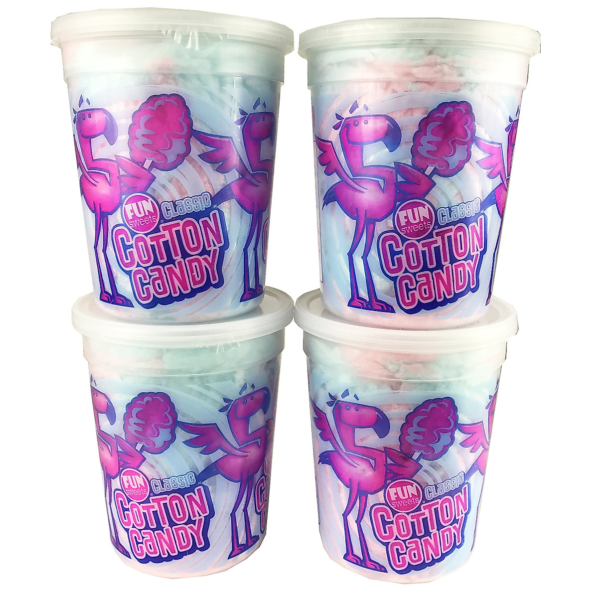 Fun Sweets Classic Cotton Candy 2 oz , 4 Count