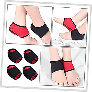 STAHAD 2 Pairs Heel Socks Cleats Football Plantar Fasciitis Socks Socks for Stocking Stuffers for Adults Heel Cushion Pads High Heel Covers Heel Cushion Support Comfortable Ankle Cover