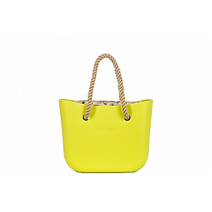 Lime & Soda Women’s Handbag - Made of Foam Rubber - EVA bag with Rope Handles - Women Lightweight Tote Bag (Lime 1)