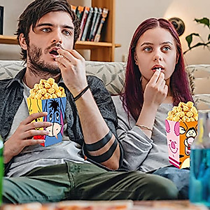 20Pcs Cute Bear Cartoon Popcorn Boxes,Cute Bear Theme Cartoon Birthday Decorations Supplies