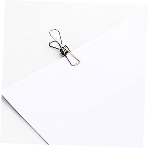 OHPHCALL 20pcs Large Metal Book Clasp Chip Clips Storage Binder Clips for Food Packaging Reusable Snack Bag Clips Sealing Clips for Food Packages Multi-Functional Kitchen Supplies