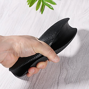 Shampoo Bowl Gel Neck Rest Silicone Hair Wash Gel Neck Pillow Salon Hair Shampoo Bowl Gripper for Hairdressing Hair Washing Sink Basin Tool 18x11x7.5cm (Black)
