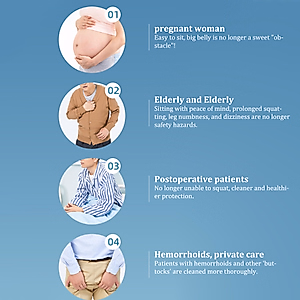 Travel Bidet Portable Bidet Bidet Attachment For Toilet Portable Bidet For Toilet Sitz Bath Portable Over The Toilet Portable Bidet Anti-Overflow Large-Capacity Bidet Attachment for Hemorrhoids Postp