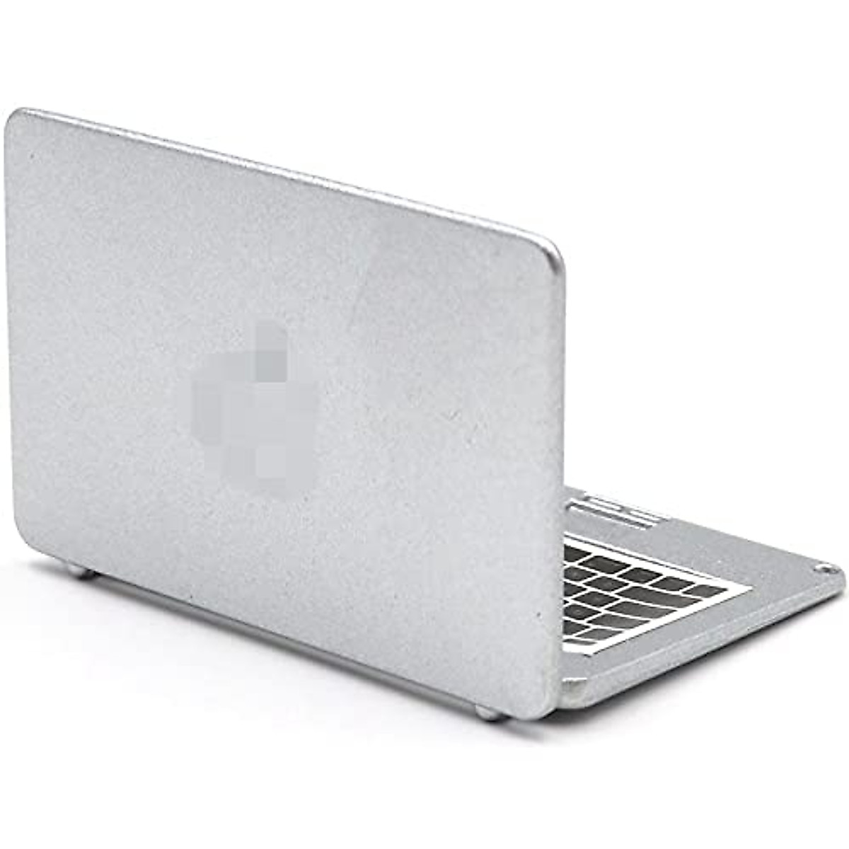 Dollhouse Accessories 1:12 Silver Mini Laptop Miniature Scene Model Scale