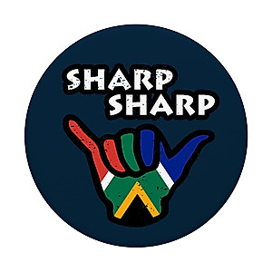 South Africa Sharp Sharp Hand Sign South African Flag PopSockets PopGrip: Swappable Grip for Phones & Tablets