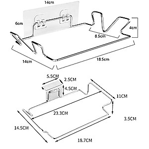 LUNCK Trash Bag Holder Racks, Metal Hanging Garbage Bags Rack, Stainless Steel Trash Bag Holder for Kitchen Cabinets(Hanging)