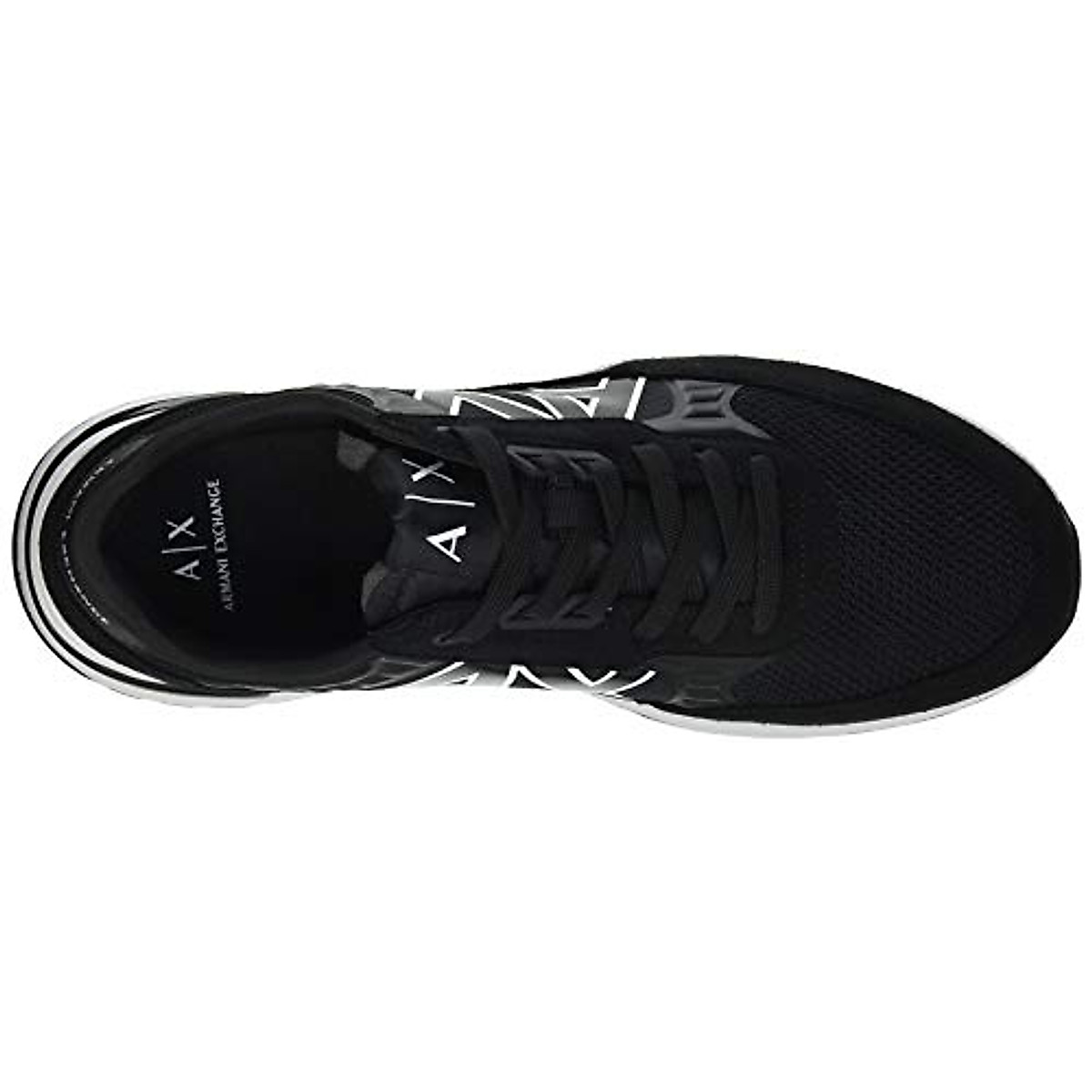 A|X ARMANI EXCHANGE AX Men's Colorblock Fashion Sneakers, Black, 8