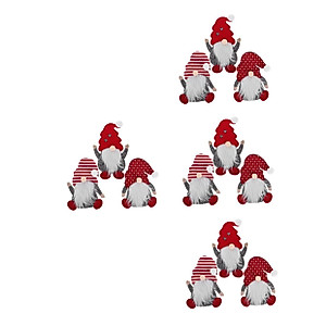 Kichvoe Christmas Cutlery Bags 12pcs Gnome Tableware Pouch Xmas Flatware Holder Cover Holiday Table Chopsticks Spoon Fork Pouches for Christmas Table Decoration