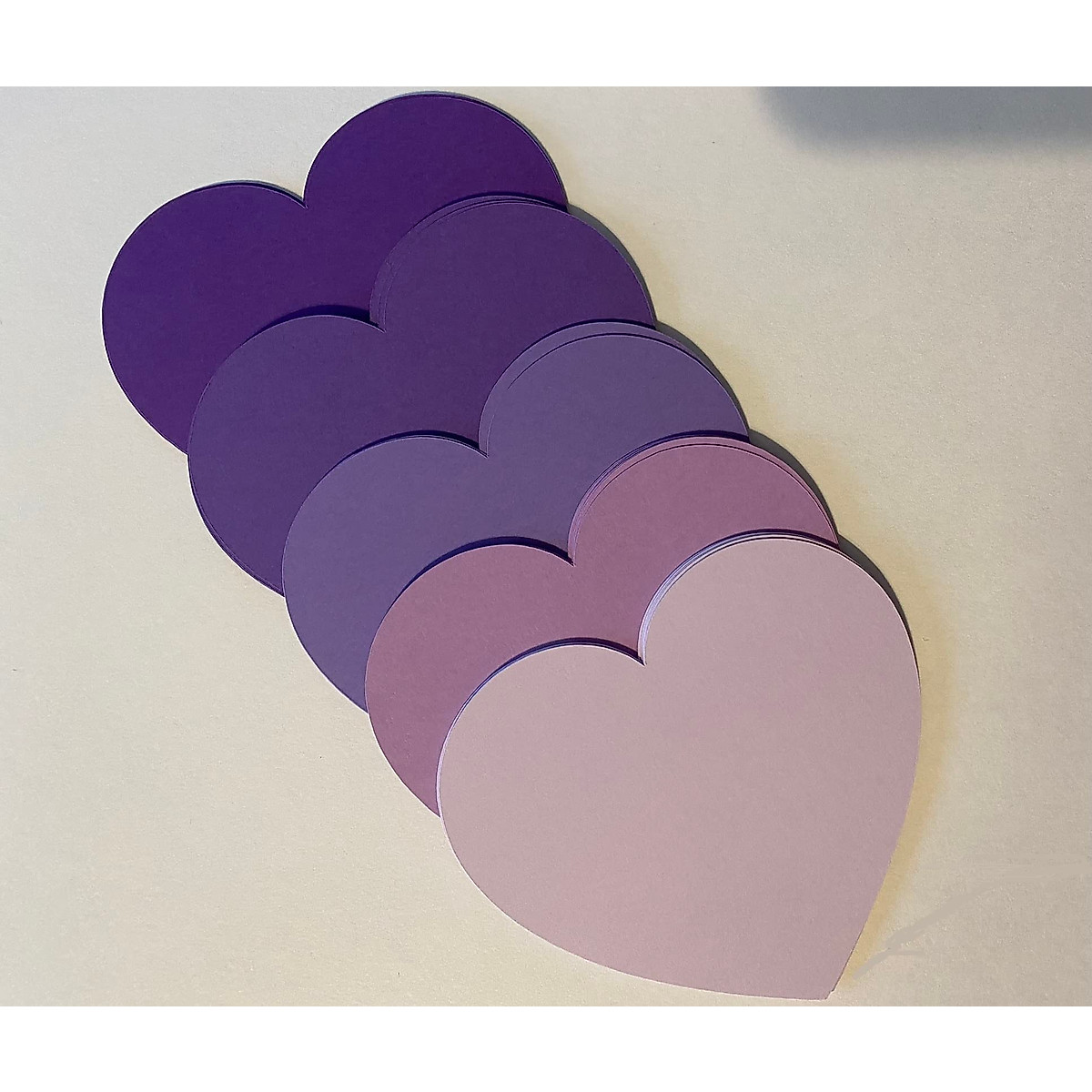 30 Count Purple Heart Cut Outs, Heart Die Cuts, Valentine Confetti, Valentine Cutouts, Valentine Die Cuts, Wedding Die Cuts, 3 3/4 Inch