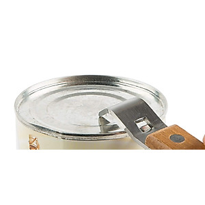 Smart Cook Bottle Opener Can Punch Opener - Dual-sided Manual Stainless Steel Can Opener With Riveted Wood Handle, Set Of 2 Units