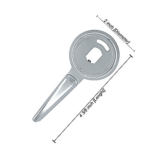 Shower Temperature Lever Control Metal Handle Replacement for Mixet Handles, Heavy Duty Stainless Steel Polished Chrome Finish