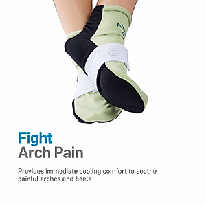 NatraCure Plantar Fasciitis Therapy Cold Socks with Compression Band - Reusable Ice Pack Slippers for Plantar Fasciitis, Arch Pain, Heel Pain, Swelling - FBA710 CAT - (Size: Large)