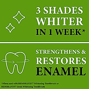 Rembrandt Deeply White + Peroxide Whitening Toothpaste, Peppermint Flavor, 3.5-Ounce (Pack of 2) (Packaging may Vary)