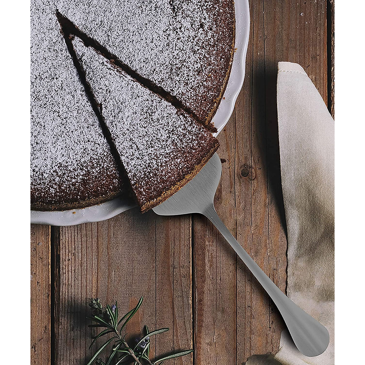 Stainless Steel Cake Server, All In One Cutter & Server Set Pie Server Wedding Cake Knife for Party and Daily Use, Pack of 5