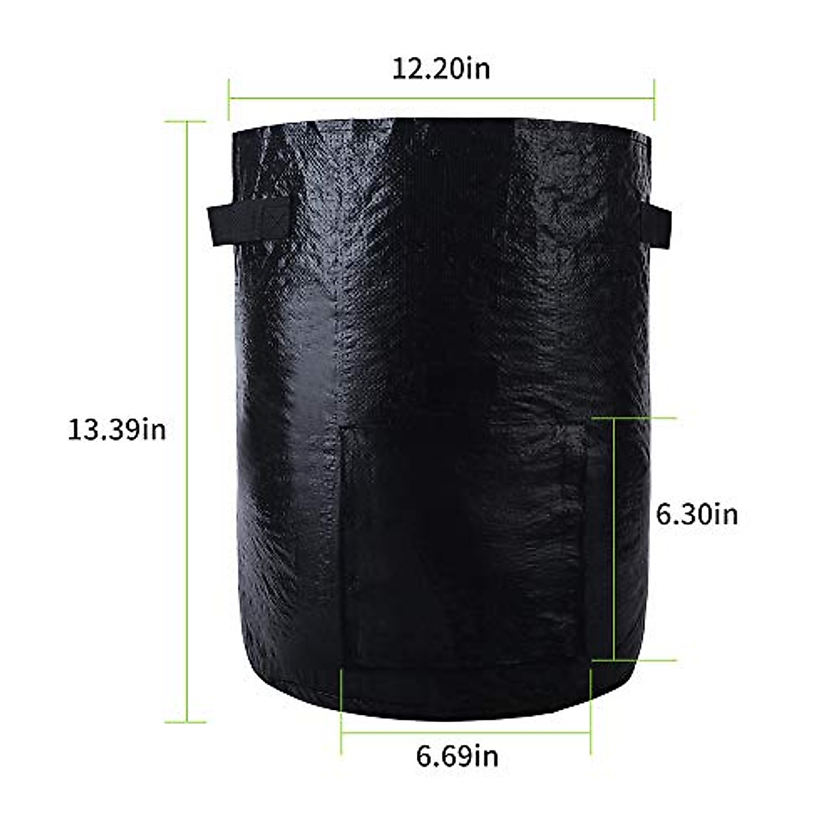 DAIKOYE 4-Pack 10 Gallons Grow Bags Potato Planter Bag with Access Flap and Handles for Harvesting Potato, Carrot, Onion, Tomato and Vegetables