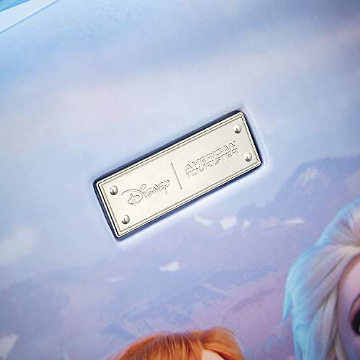 AMERICAN TOURISTER Disney Hardside Luggage with Spinner Wheels, Frozen, 2-Piece Set (18/20), Light Blue