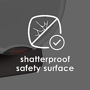 Diono Easy View Baby Car Mirror, Safety Car Seat Mirror for Rear Facing Infant, Fully Adjustable with 360 Rotation, Wide Crystal Clear View, Shatterproof, Crash Tested