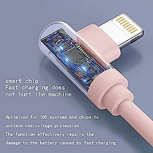 10FT iPhone Charger [Apple MFi Certified] Lightning Cable 3Pack Long iPhone 90 Degree Fast Charging Cables High Speed Data Sync Cord Compatible with iPhone 14 13 12 11Pro Max/XR/XS/8/7/Plus/SE/iPad