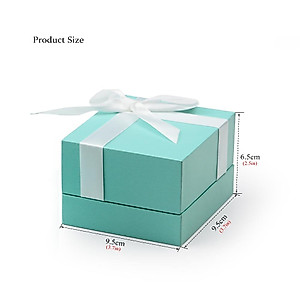 Oirlv Vintage Velvet Bracelet Gift Box Jewelry Bangle Gift Box with Ribbon for Wedding, Engagement, Proposal, Birthday and Anniversary