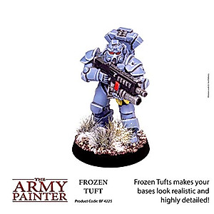 The Army Painter Tufts - Battlefield Tufts: Frozen Tuft, 77 Pcs, 3 Sizes -Terrain Model Kit for Miniature Bases & Model Grass Tufts -Diorama Supplies & Diorama Grass for Mini Basing & Gaming Scenery