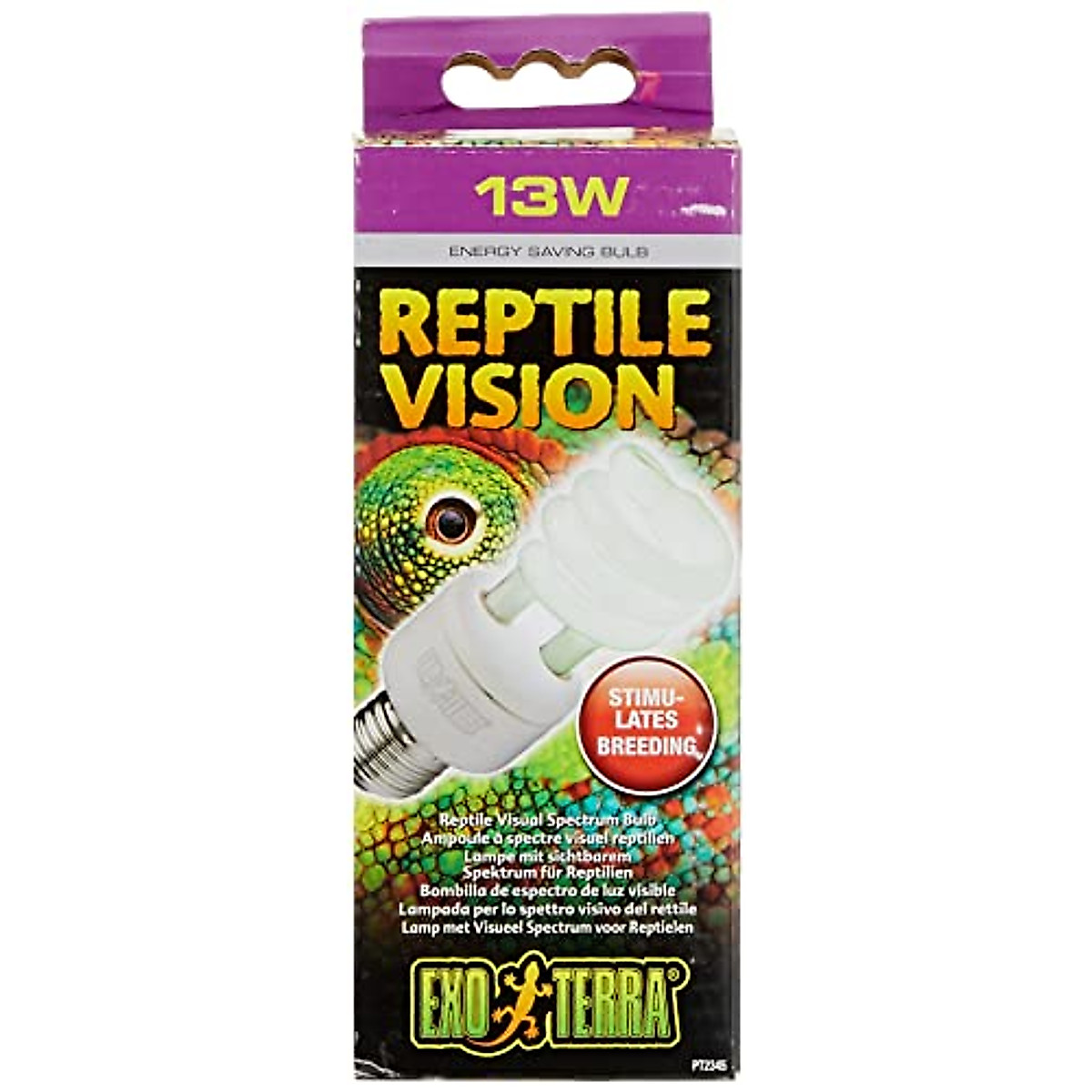 Exo Terra Reptile Vision Compact Fluorescent Lamp, 13-watt