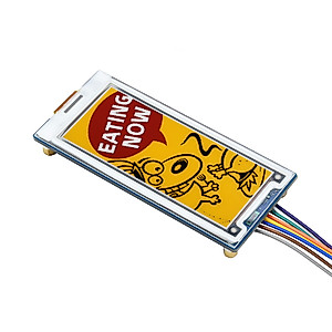 waveshare 3inch E-Paper Module (G) 400 × 168 Resolution e-Ink Display Red/Yellow/Black/White epaper Screen for Raspberry Pi 4B/3B+/3B/2B/B+/A+/Zero/Zero W/WH/Zero 2W,Jetson Nano/Arduino,SPI Interface