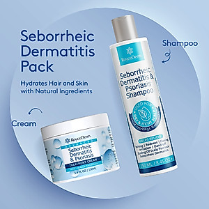 Roycederm Psoriasis Shampoo, Seborrheic Dermatitis Shampoo, Folliculitis Shampoo, Dandruff Shampoo, Scalp Psoriasis & Seborrheic Dermatitis Treatment, Dry Itchy Scalp Treatment