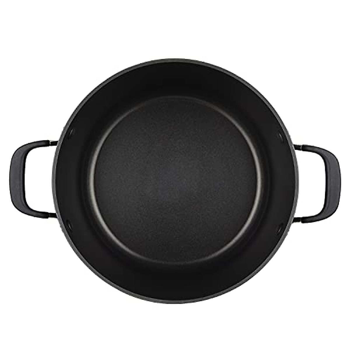 KitchenAid Hard Anodized Nonstick Stockpot with Lid, 8 Quart, Onyx Black