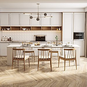 Holaki Expandable Dining Table,20"-118.5"Kitchen Dining Room Table for 8-12,Multifunctional Extendable Kitchen Dinner Table with MDF Wooden,Entryway Cupboard Long Large Dining Table for Kitchen(White)