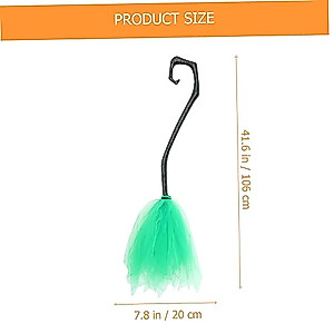 FOYTOKI Halloween Broom Decoration Root Witch Broom Witch Flying Broomsticks Halloween Decorations Witch Dress up Fun Costume Accessories Witch Broom Stick Plastic