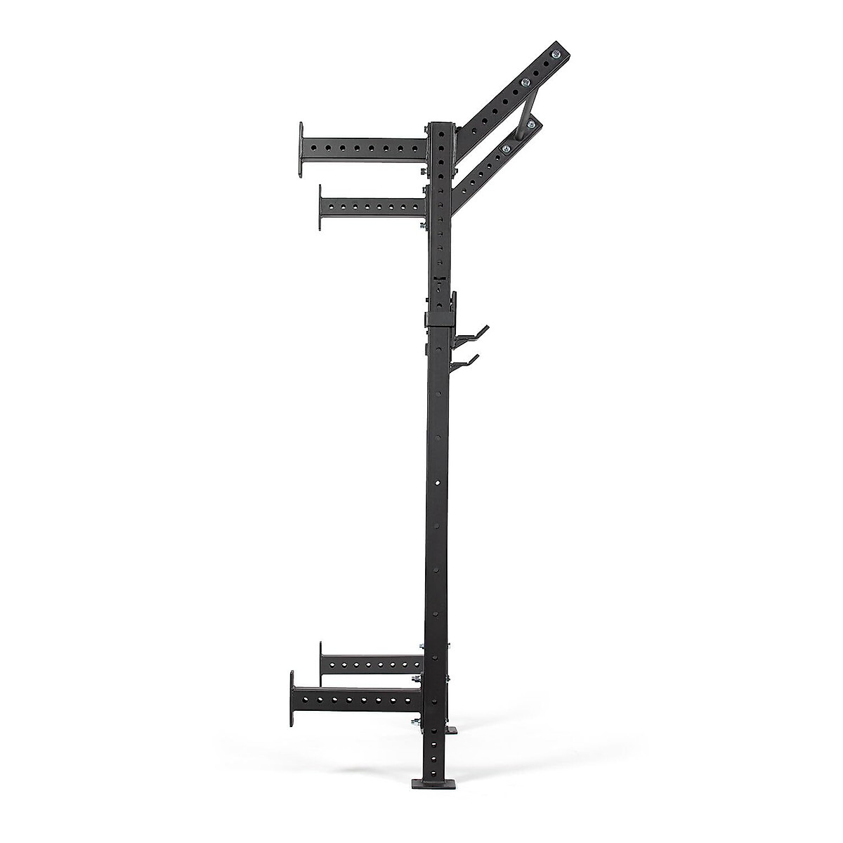 Titan Fitness X-3 Series Short Wall Mounted Space Saving Power Rack 18-in. D Side Bracings
