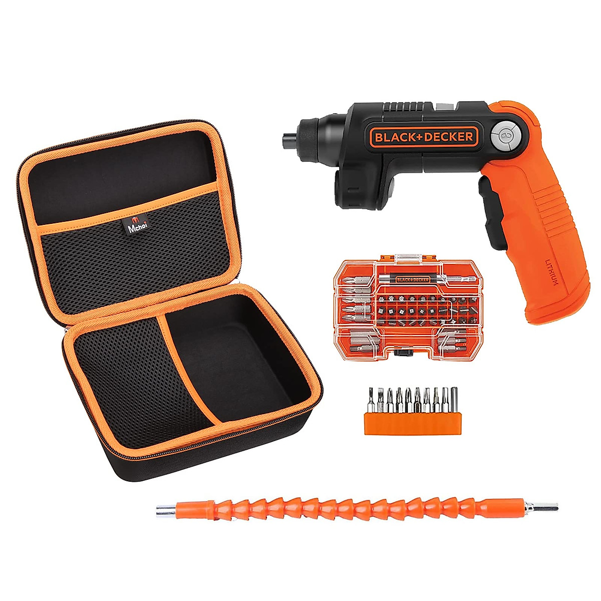 Mchoi Hard Portable Case Compatible with BLACK+DECKER 4V MAX Cordless Screwdriver BDCSFL20C, Case Only