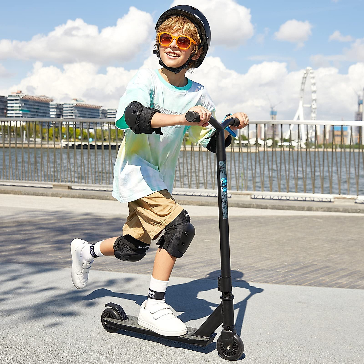 Hikole Pro Scooter for Kids Boys Girls Teens 8 Years and Up- Freestyle Tricks Scooter - Entry Level Stunt Scooter for Skatepark Street Tricks
